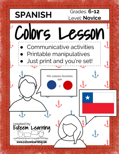 Spanish Lesson and Activities on Colors | Teaching Resources