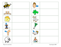 Phase 3: ee grapheme, ppt, lotto game and selection of activities ...