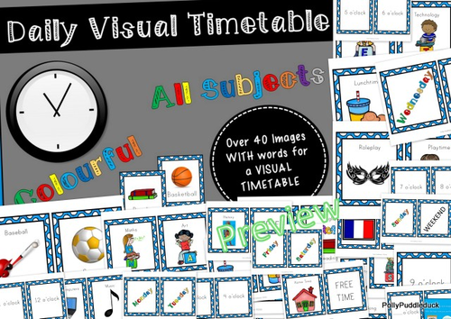 Daily Visual Timetable | Teaching Resources