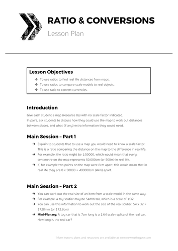 Ratio & Proportion - Complete Unit of Work | Teaching Resources