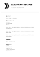 Scaling Up Recipes - Complete Lesson | Teaching Resources
