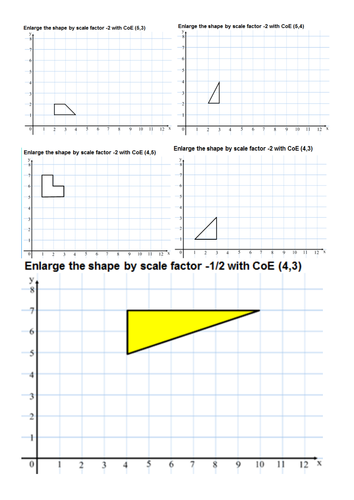 Enlargements full lesson with worksheets | Teaching Resources