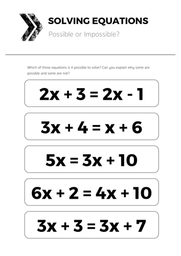 Solving Equations with Unknowns on Both Sides - Complete Lesson | Teaching Resources