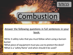 Combustion | Teaching Resources