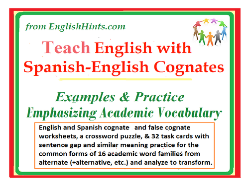 Teach English with Spanish-English Cognates: Examples & Practice ...