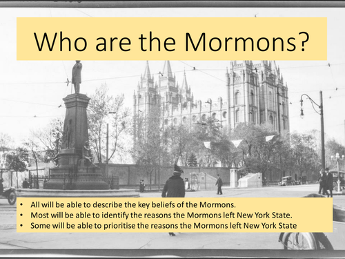 American West - The Mormons | Teaching Resources