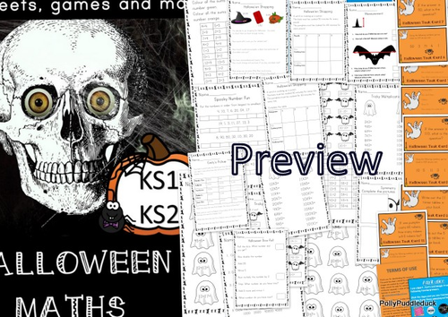Halloween Maths Activity Pack for Upper KS1 and KS2 | Teaching Resources