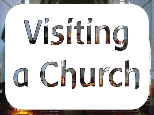 Places of worship - visiting a church display | Teaching Resources