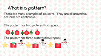 Christmas Maths Patterns Activities (Lesson plan, PowerPoint and ...
