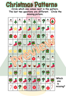 Christmas Maths Patterns Activities (Lesson plan, PowerPoint and ...