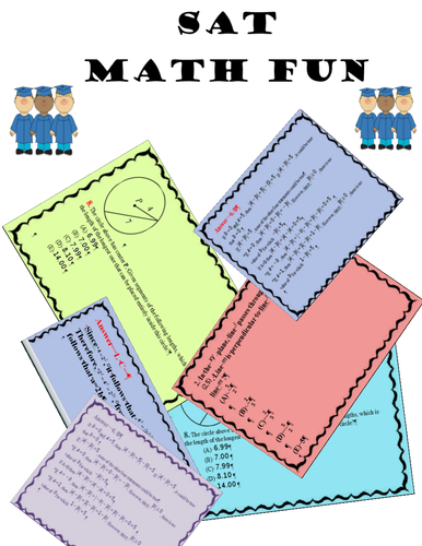 SAT Prep Math Fun | Teaching Resources