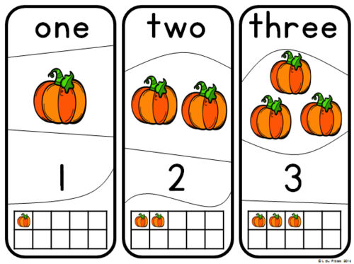 Pumpkin Number Puzzles (1-20) | Teaching Resources