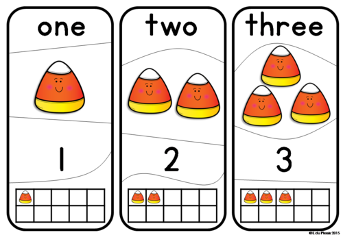 Candy Corn Number Puzzles (1- 20) | Teaching Resources