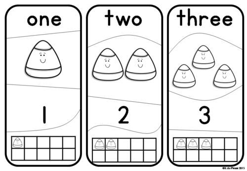 Candy Corn Number Puzzles (1- 20) | Teaching Resources