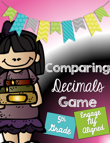 5th Grade Comparing Decimals to the Thousandths {Math Partner Game ...