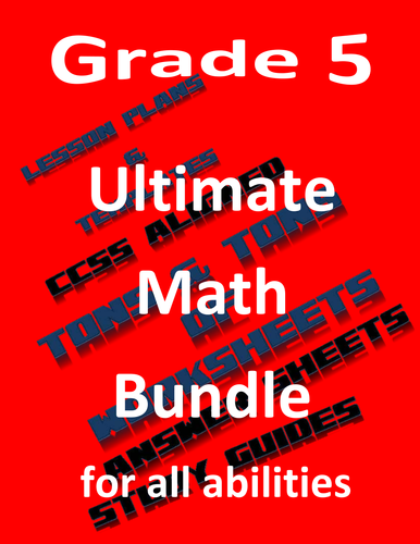 5th Grade CCSS Math Bundle | Teaching Resources
