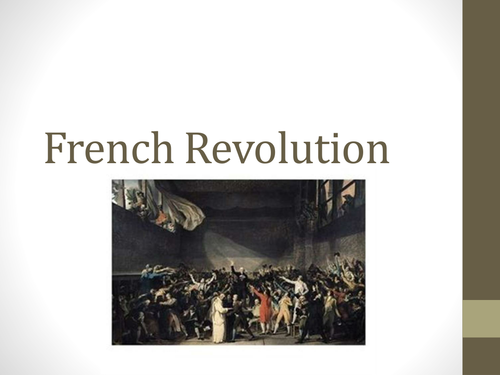French Revolution PPT and worksheet Part 1 - Overview | Teaching Resources