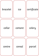 SPaG Year 2 Spelling: the/s/ sound spelt c before e i and y | Teaching ...