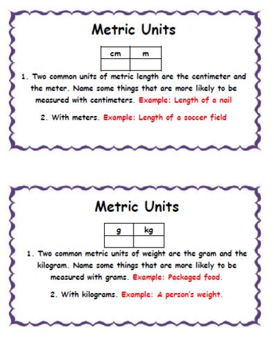 4th Grade Measurement Task Cards | Teaching Resources