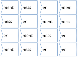 SPaG Year 2 Word: Formation of nouns using suffixes such as -ness and ...