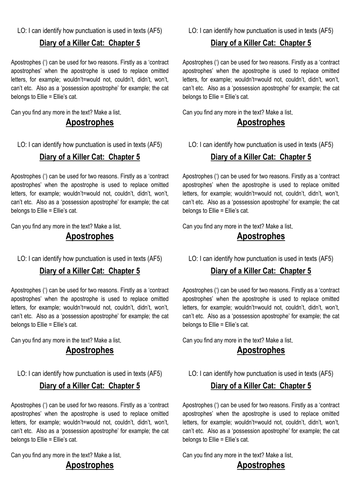 Guided Reading: Diary of a Killer Cat | Teaching Resources