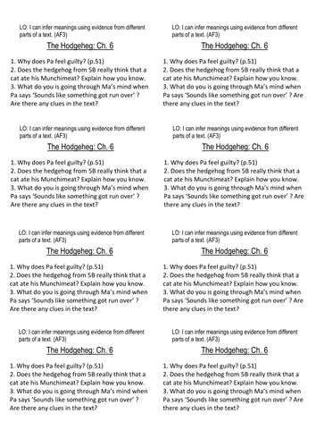 Guided Reading: Hodgeheg by - UK Teaching Resources - TES