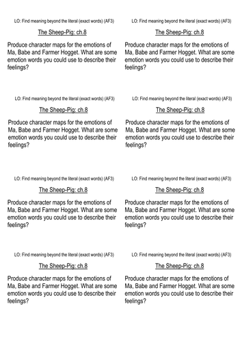 Guided Reading: Sheep-Pig | Teaching Resources