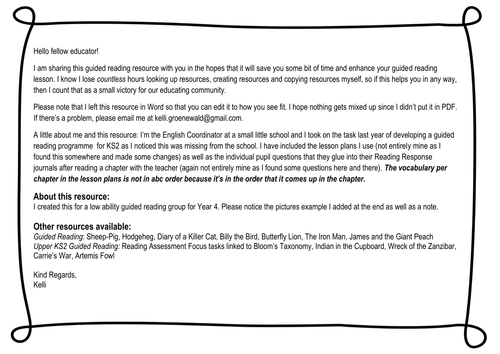 Guided Reading: Bill's New Frock | Teaching Resources