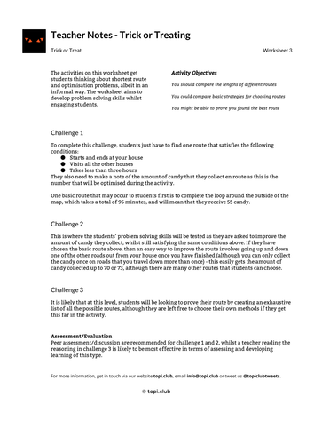 Trick or Treat (Halloween Topic Maths Pack) | Teaching Resources