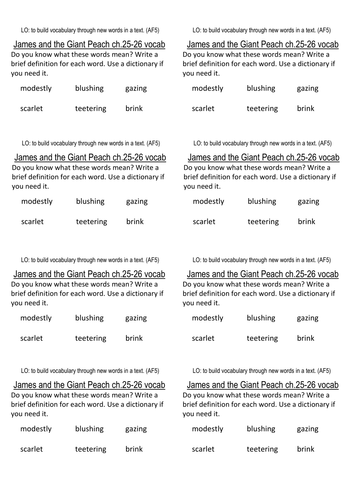 Guided Reading: James and the Giant Peach | Teaching Resources