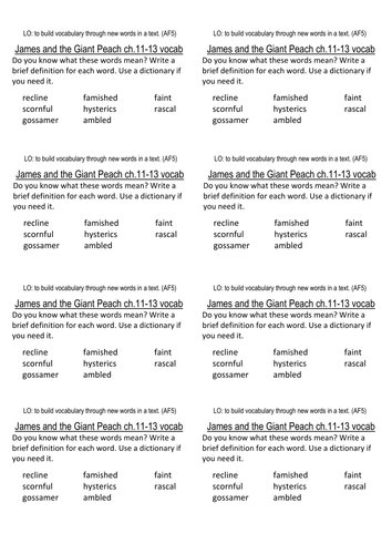 Guided Reading: James and the Giant Peach | Teaching Resources