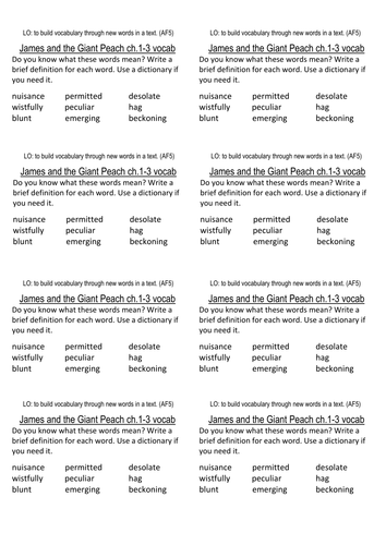 Guided Reading: James and the Giant Peach | Teaching Resources