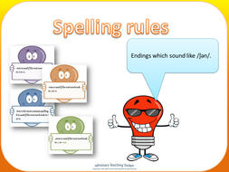 SPaG Year 3 & 4 Spelling: Endings which sound like /ʃən/, spelt –tion, –sion, –ssion, –cian ...