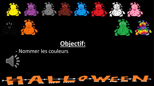 Halloween-FRENCH-monstres.Couleurs | Teaching Resources