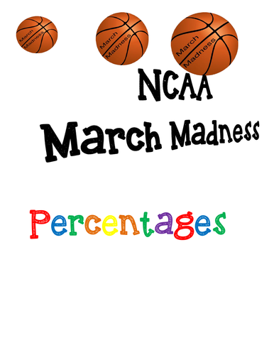 March Madness Fractions, Decimals, and Percents | Teaching Resources