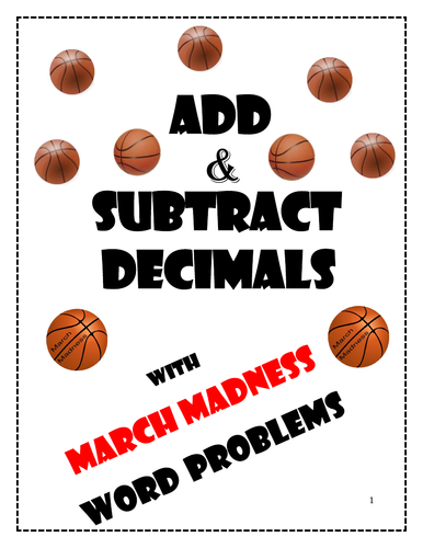 March Madness Fractions, Decimals, and Percents | Teaching Resources
