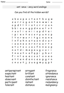 SPaG Year 5 & 6 Spelling: Words ending in –ant, –ance/–ancy & –ent ...