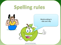 SPaG Year 5 & 6 Spelling: Word endings able, ably, ible and ibly ...