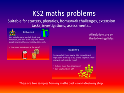 KS2 challenging maths problems | Teaching Resources
