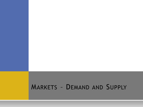 Edexcel A Level Business Studies - Theme 1 - Topic 1.2: Markets/Demand ...