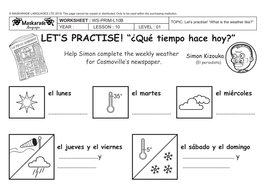 SPANISH-AT-SCHOOL-Y3-Y4: Weather expressions/ What's the weather like ...