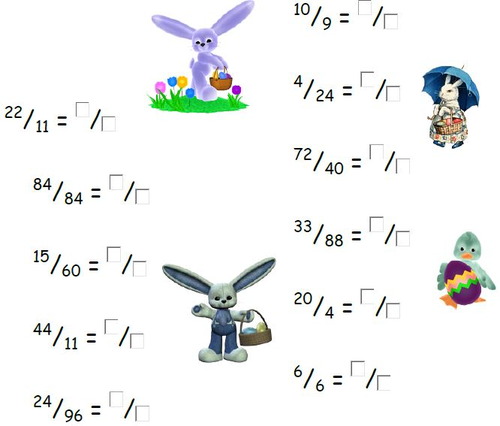 Easter Fractions | Teaching Resources