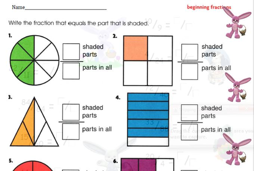 Easter Fractions | Teaching Resources