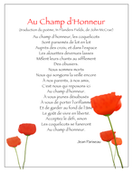 Le Jour du Souvenir / Remembrance Day or Poppy Day ("In Flanders Fields ...