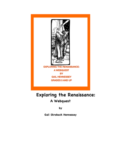 Learn about the Renaissance(Webquest/Extension Activities) | Teaching ...