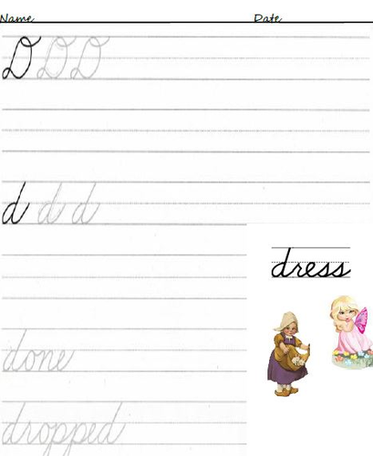 Easter Cursive Writing A-Z | Teaching Resources