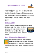 Report Writing - Egyptian Theme - Models, Planning, and Assessment ...