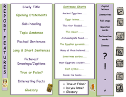 Report Writing - Egyptian Theme - Models, Planning, and Assessment ...