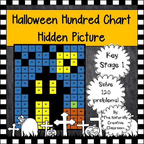 Halloween Hundred Chart Hidden Picture- Key Stage 1 | Teaching Resources