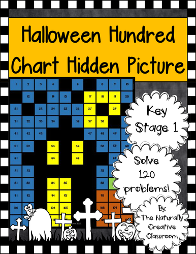 Halloween Hundred Chart Hidden Picture- Key Stage 1 | Teaching Resources